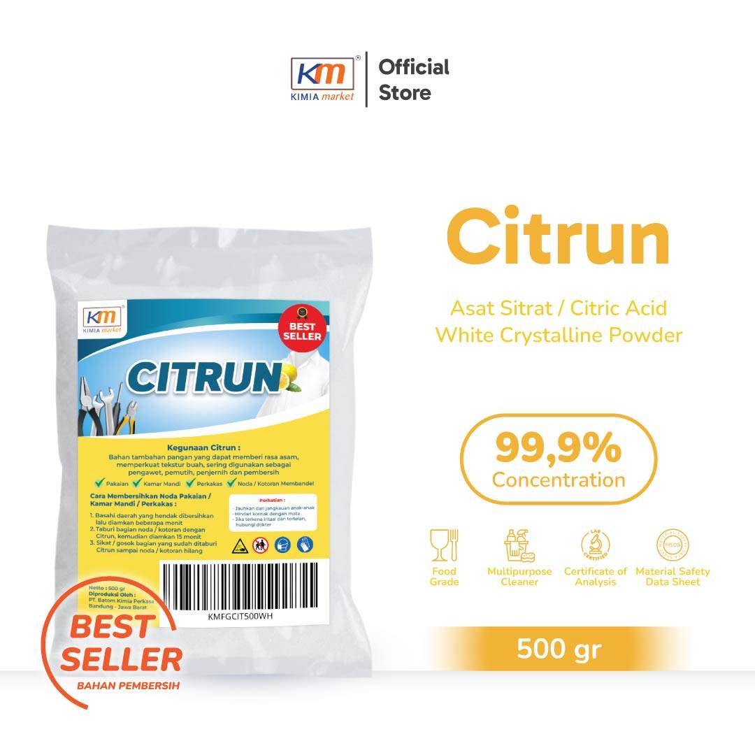 Citrun Acid - Asam Sitrat Food Grade Serbuk Ajaib Pembersih Multifungsi ...